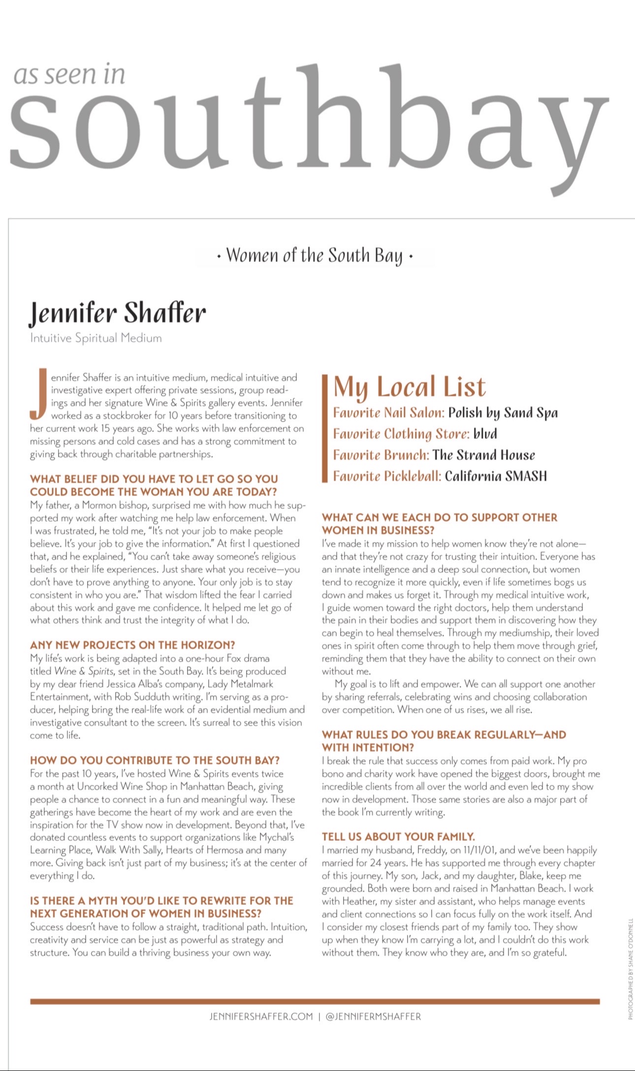 Jennifer Shaffer Evidential Medium, Intuitive Investigator & Host of ...